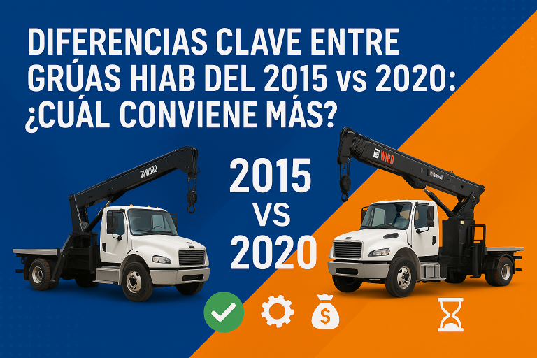 grúa Hiab 2015 vs 2020